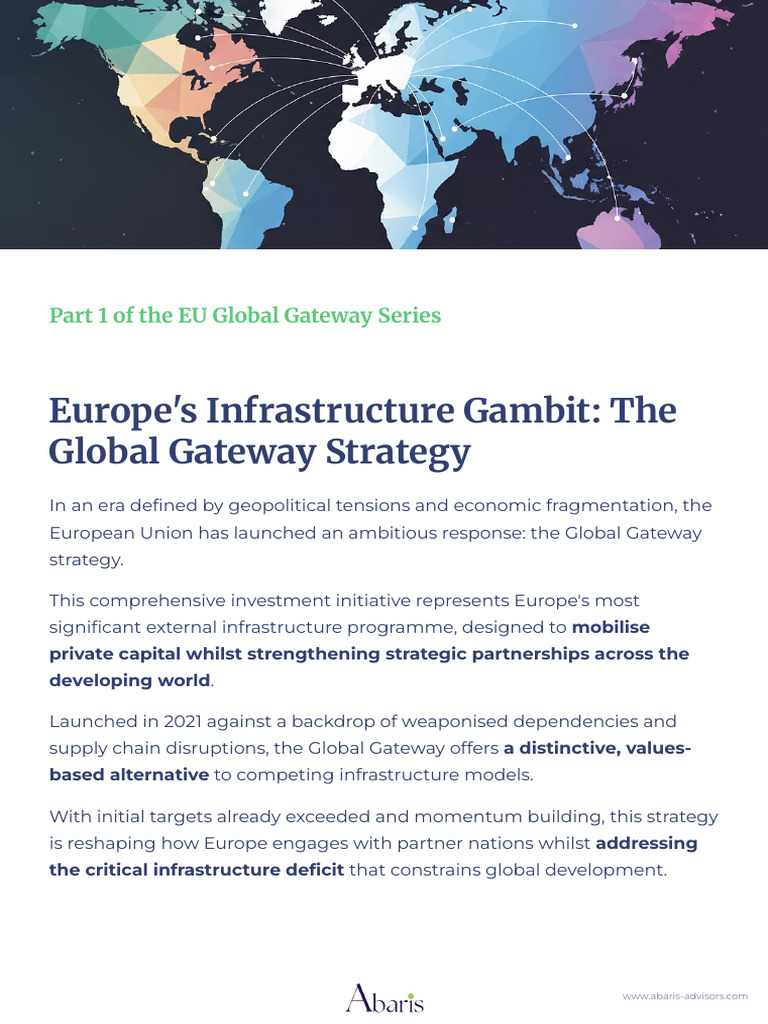 EU Global Gateway Strategy Overview | PDF | Infrastructure | Economies