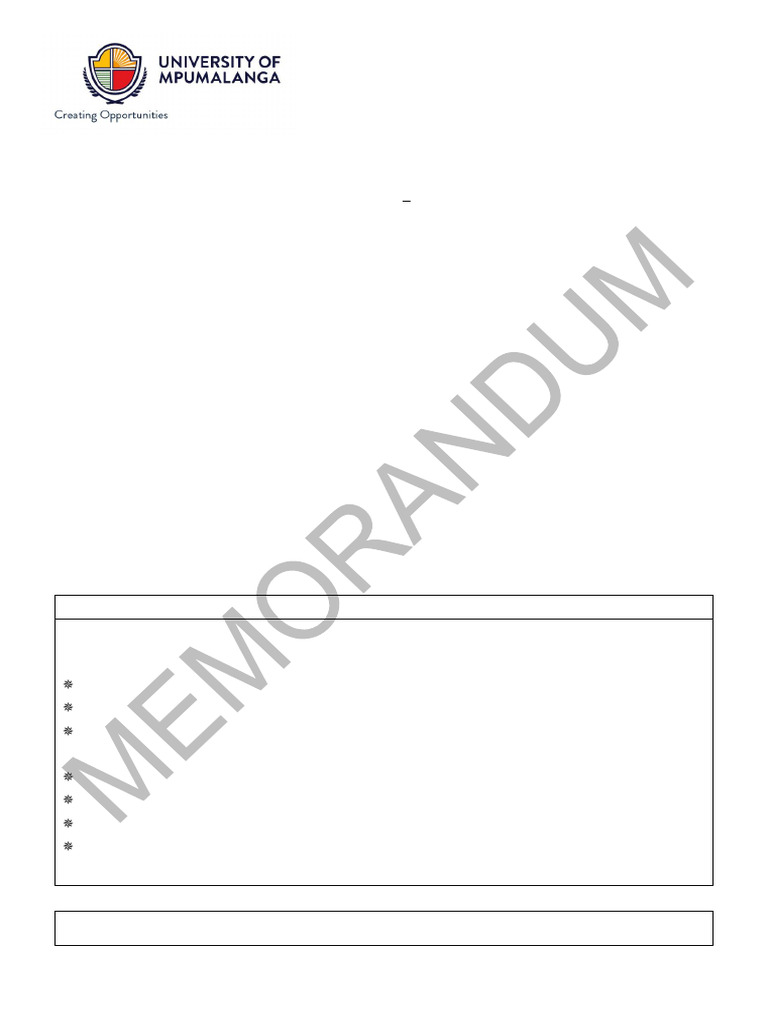 Ads200 Exam Memo - June 2020 | PDF | Databases | Relational Database
