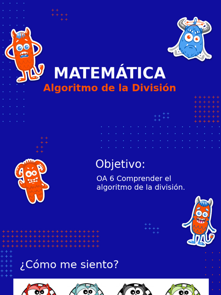Matemática - 4° - Algoritmo de La División | PDF | División ...