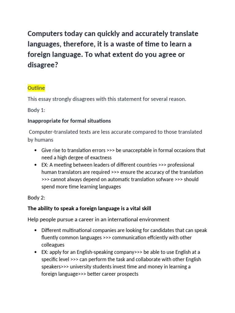Computers Today Can Quickly and Accurately Translate Languages | PDF ...