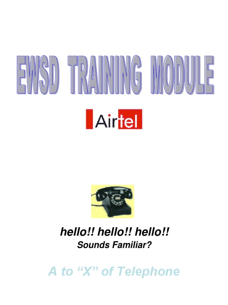 Ewsd Training Module | PDF | Telephone Exchange | Telecommunication
