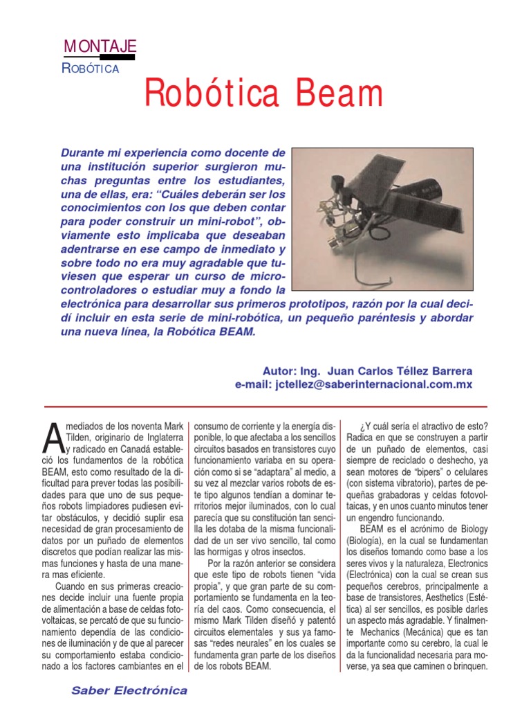 15) Robotica - Robot Beam | PDF | Robótica | Robot