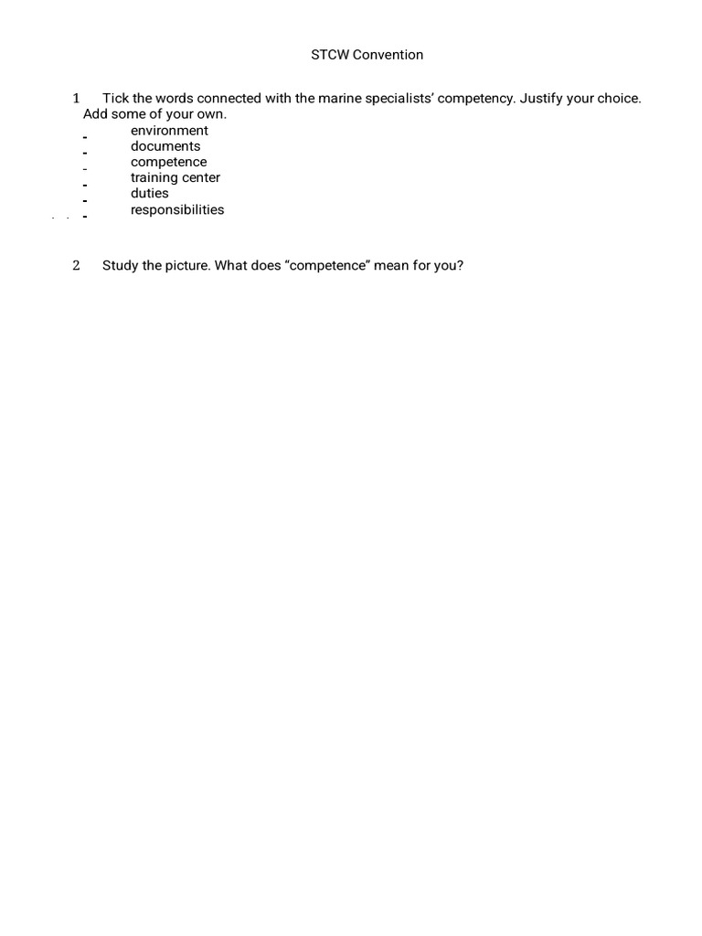 9 STCW Convention | PDF | Sailor | Shipping