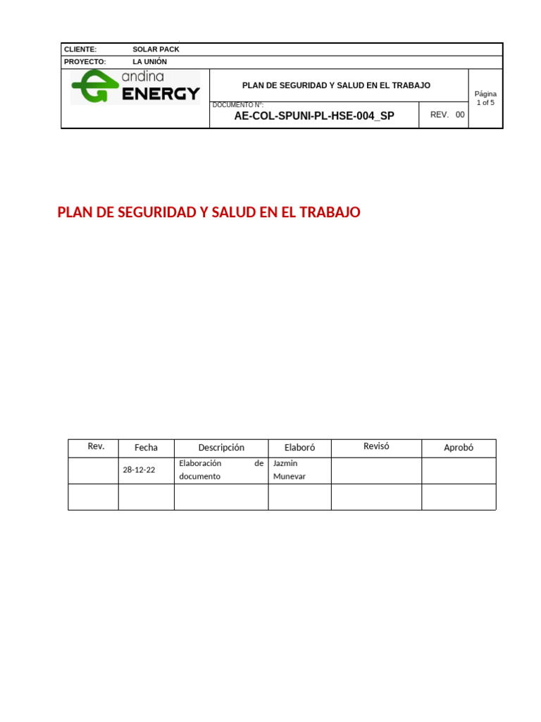 Plan SST | PDF | Seguridad y salud ocupacional | Auditoría