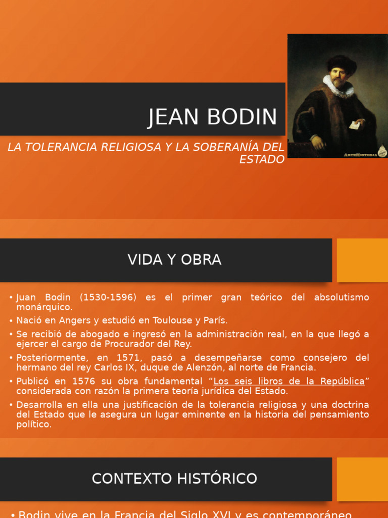 Bodin | PDF | Soberanía | Estado (política)