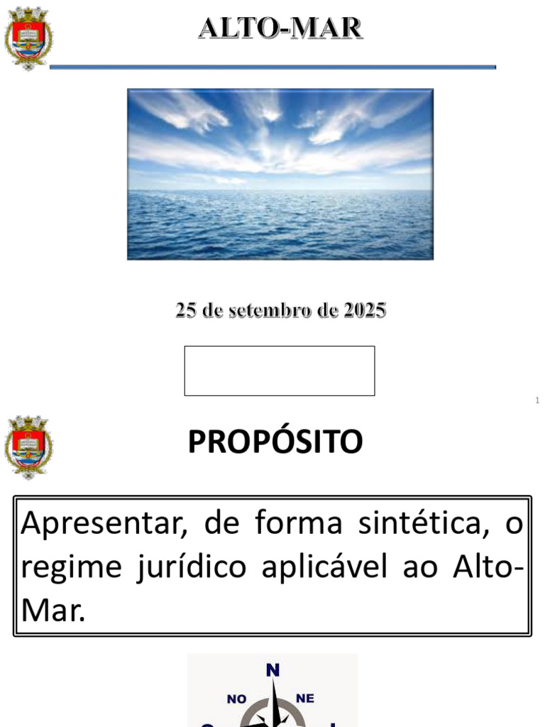 Regime Jurídico do Alto-Mar na CNUDM | PDF | Convenção das Nações ...