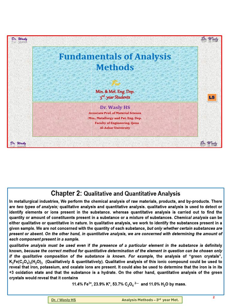 Ch. 1 - Lec. - 5 | PDF | Chemical Substances | Chemical Compounds