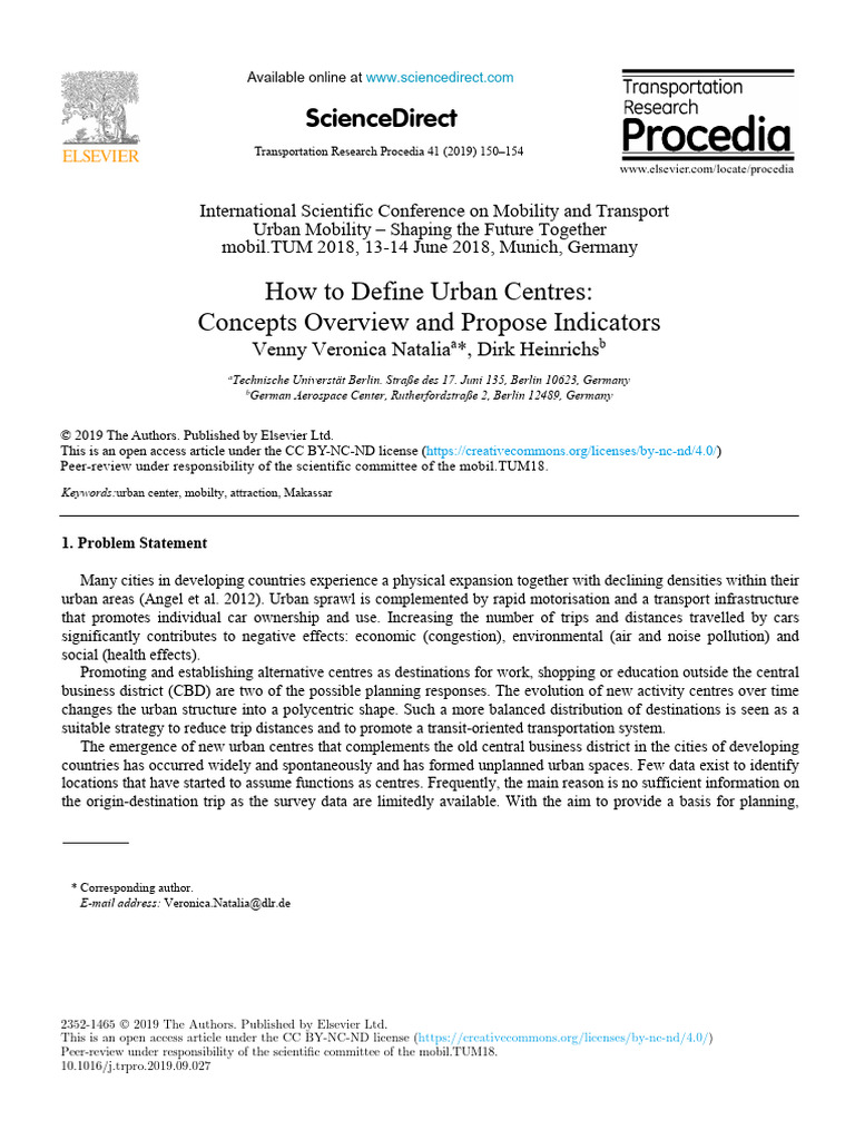 How To Define Urban Centres Concepts Overview | PDF | Transport | Urban ...