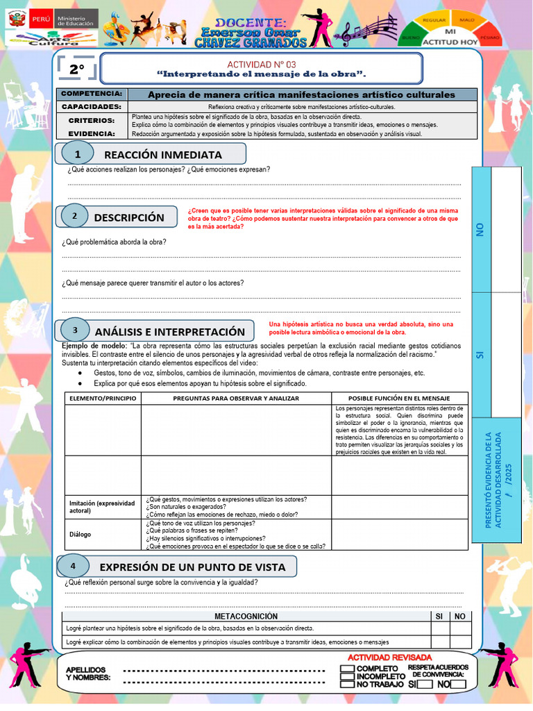 3 FICHAS 2do | PDF | Las emociones | Conceptos psicologicos