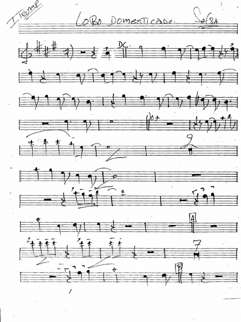 Lobo Domesticado - Tommy Olivencia Version 2 | PDF