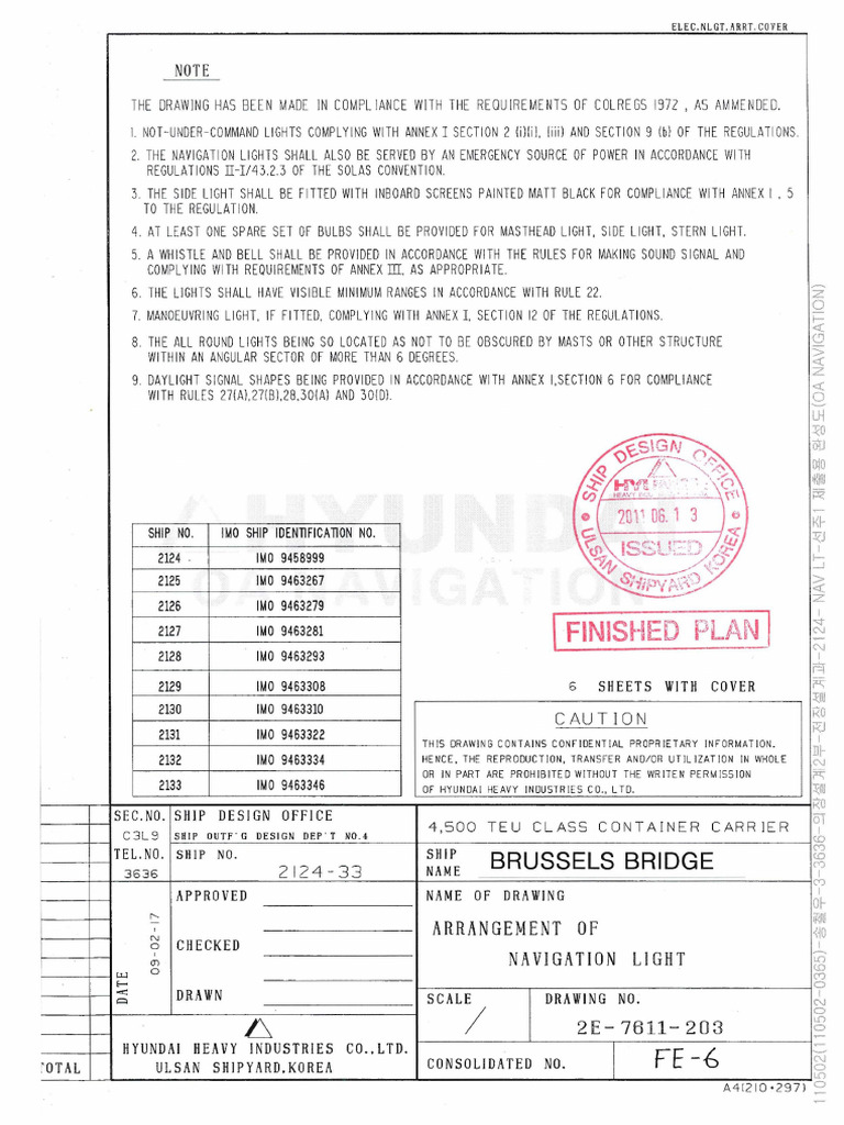 Fe-06 Arrg't of Navigation Light | PDF