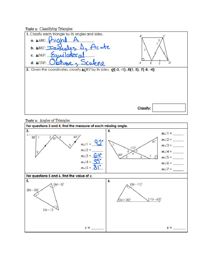 Unit 3 Test Review Sheet | PDF