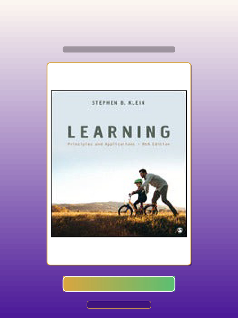 Ultimate Bundle Learning Principles and Applications 8E Klein eBook and ...