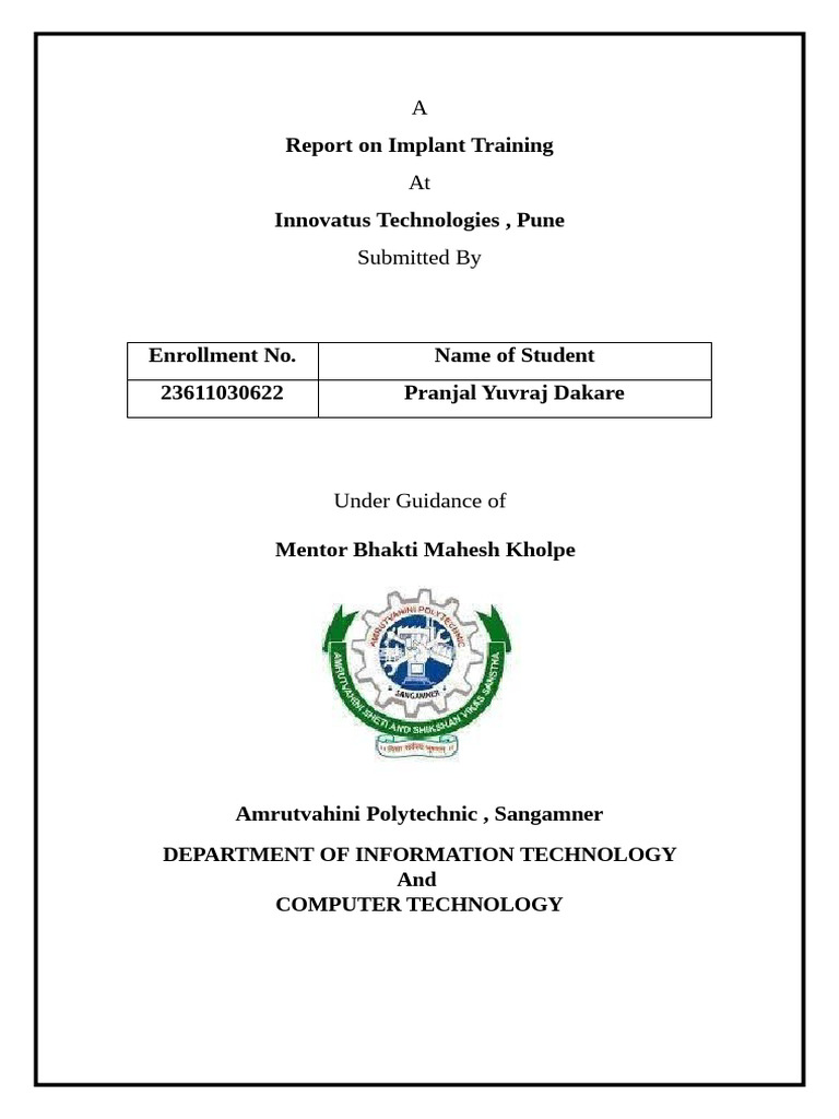 ITR Report by Rohit | PDF | Software Testing | Boolean Data Type