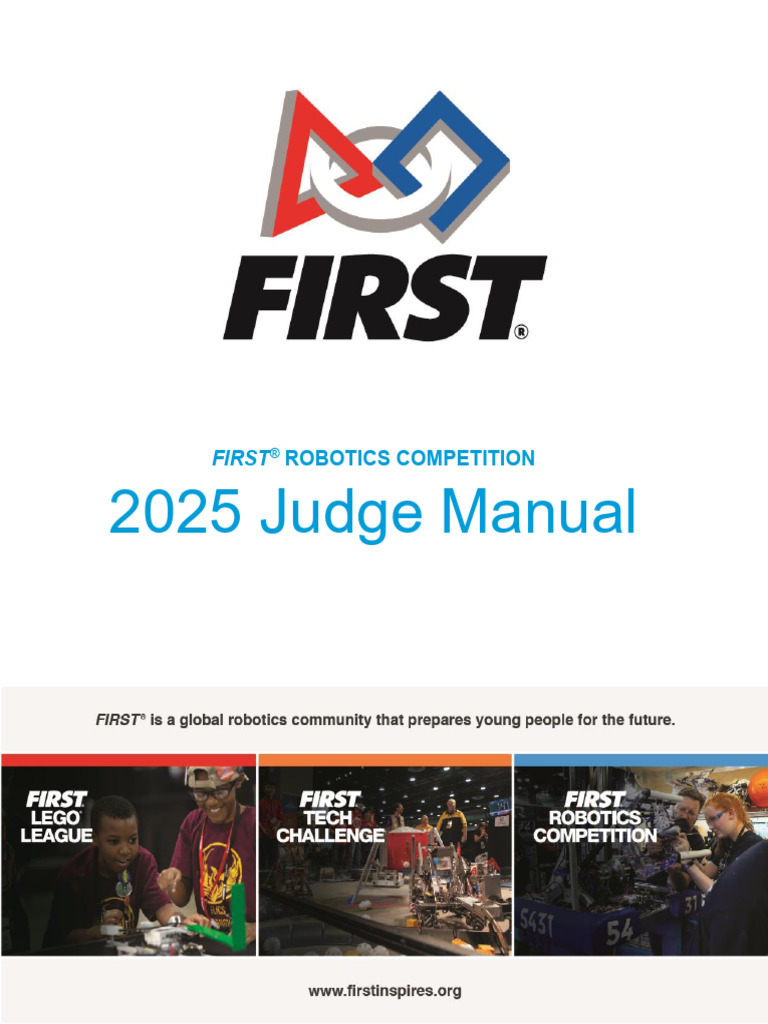 2025 FIRST Robotics Judge Manual | PDF
