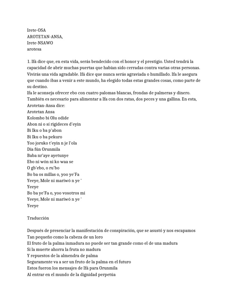 11 Irete Osa Ingles | PDF