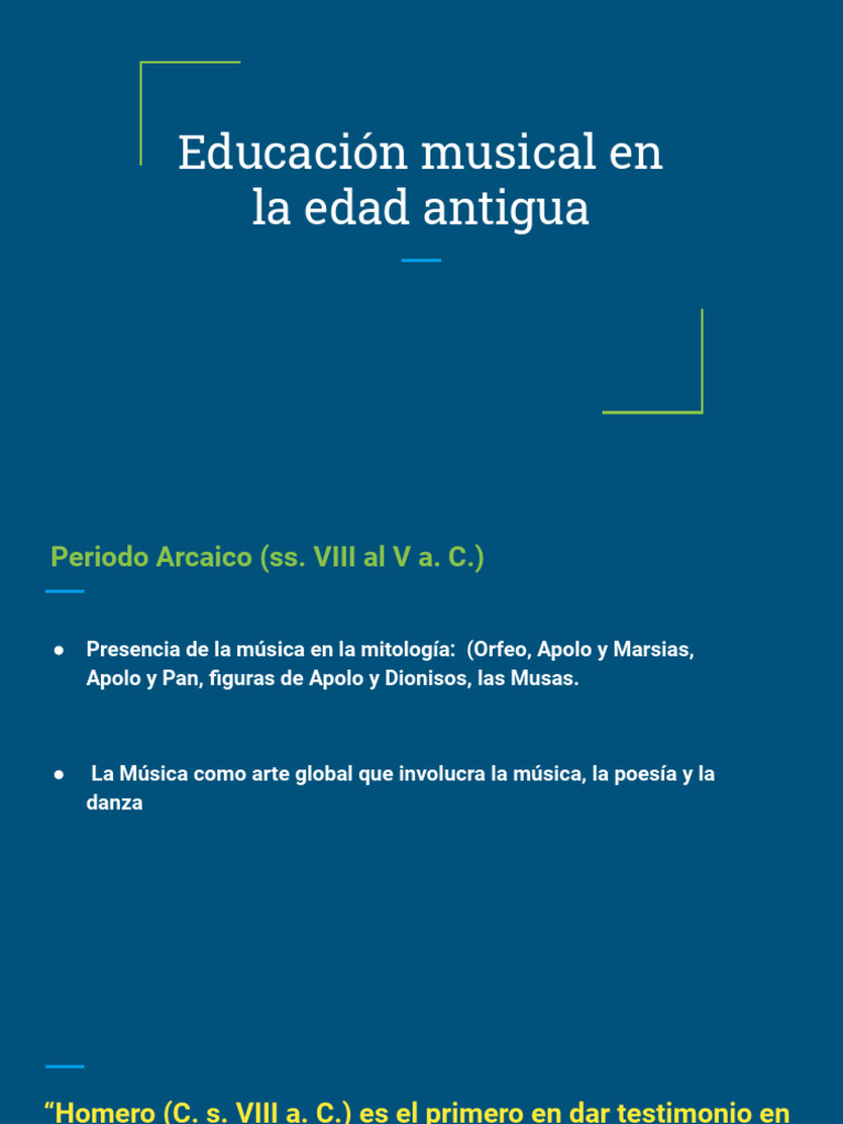 Educación Musical en La Antiguedad 2021 01 | PDF | Pitágoras | Aristóteles