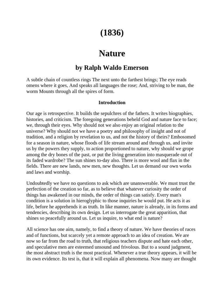 Exploring Nature's Spiritual Connection | PDF | Theory | Truth