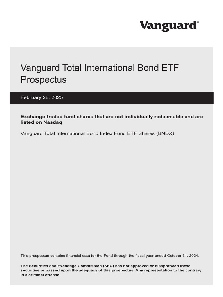 Vanguard Total International Bond ETF | PDF | Bonds (Finance ...