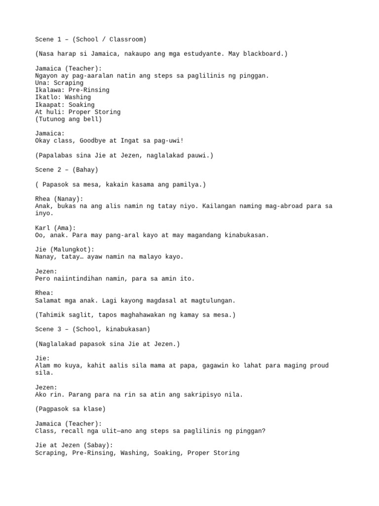 Tle Script 2nd Quarter | PDF