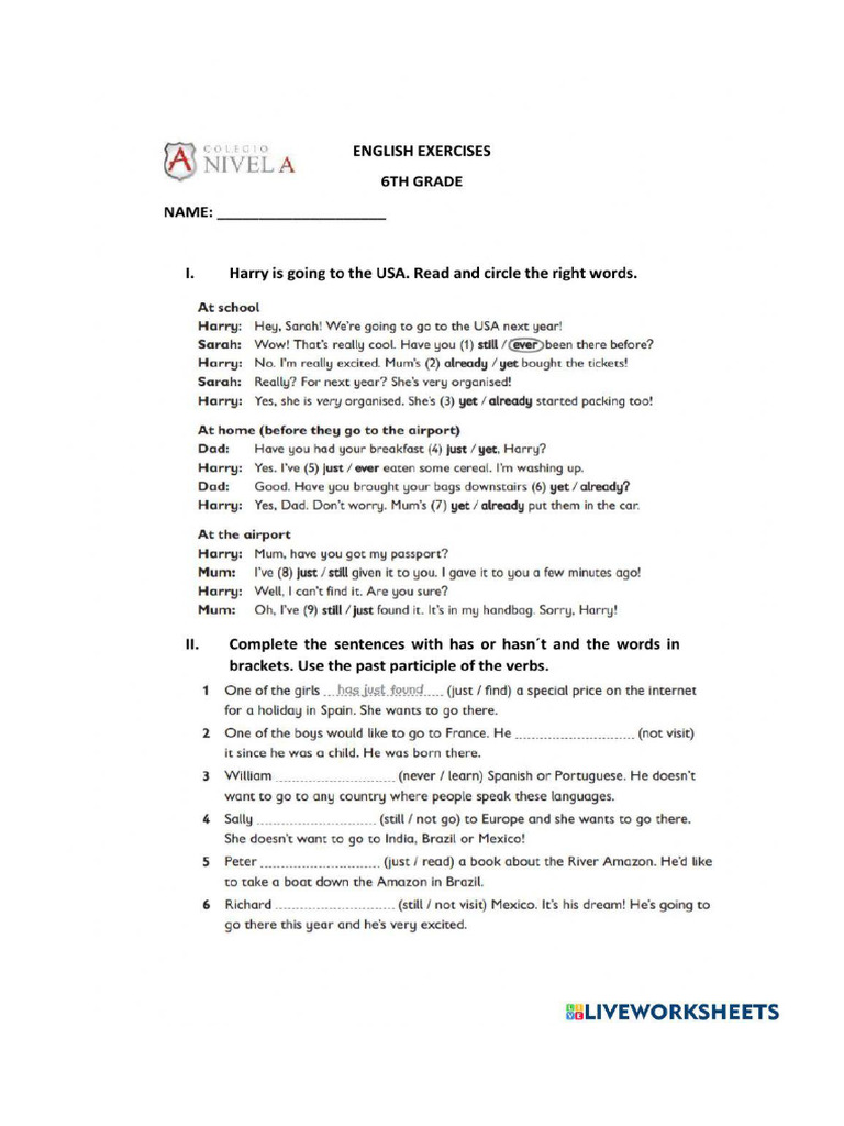 Present Perfect Adverbs | PDF