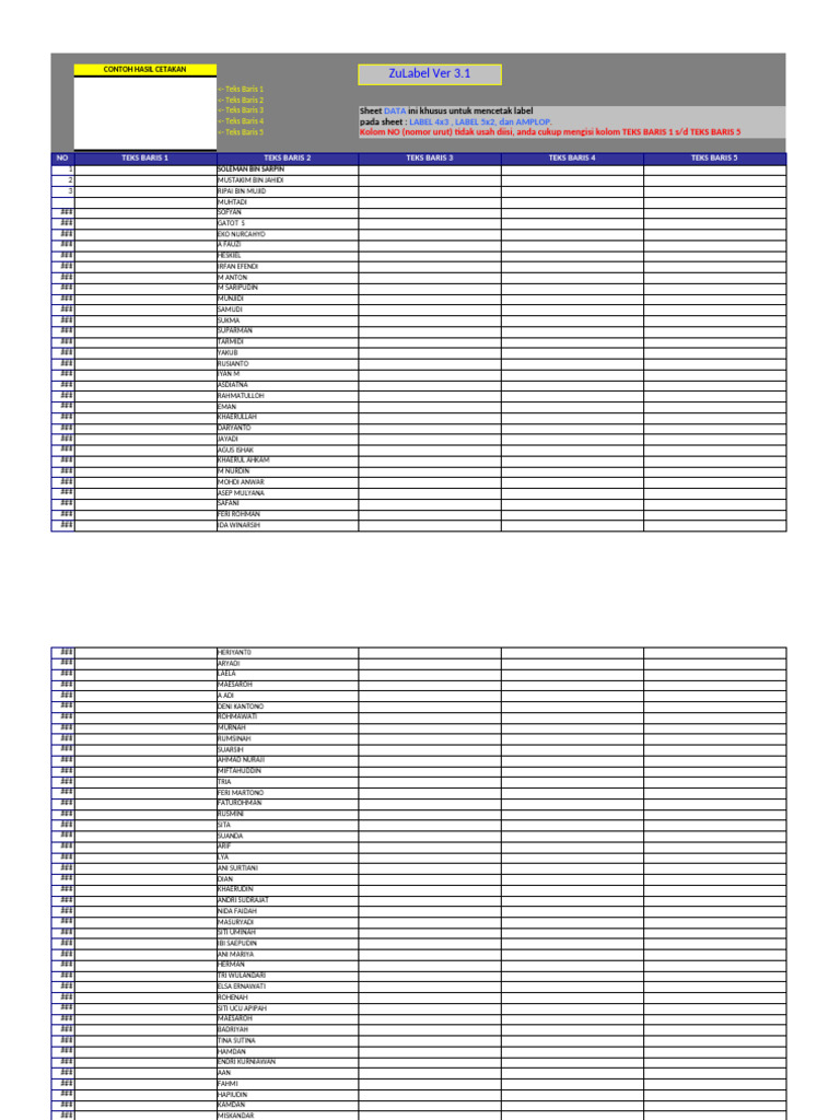 Format Label ABC | PDF