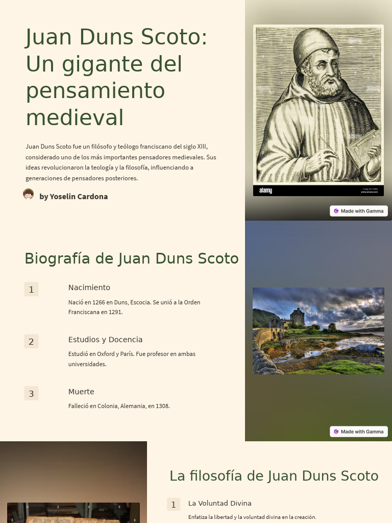 Juan Duns Scoto Un Gigante Del Pensamiento Medieval | PDF