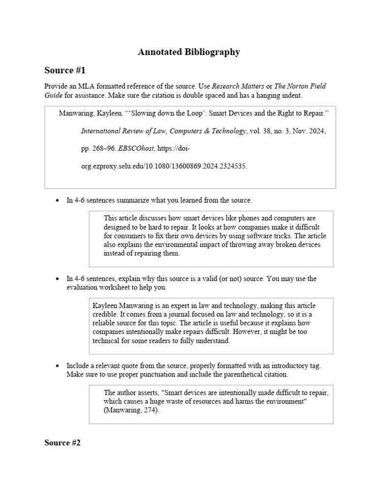 Annotated-Annotated Bibliography Worksheet Spring 2025 - Nikhil | PDF | Citation