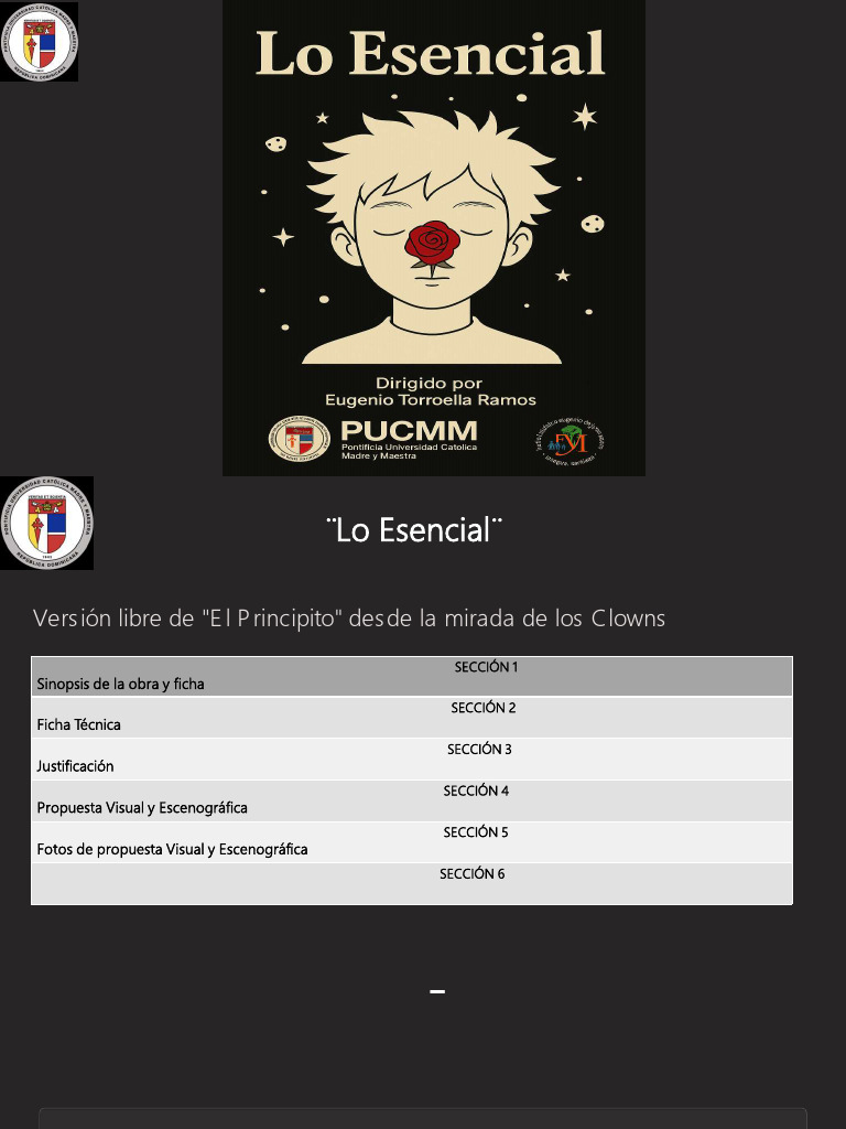 "Lo Esencial: Clowns en El Principito" | PDF
