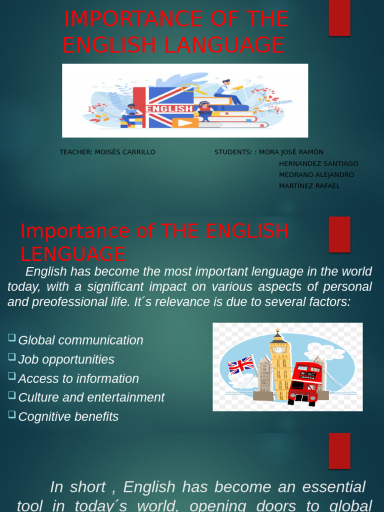Importance of English Language Skills | PDF