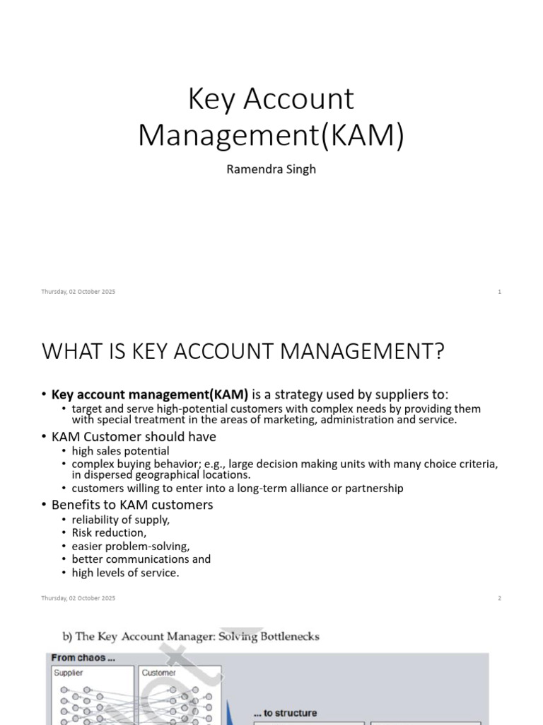 Understanding Key Account Management (KAM) | PDF | Sales | Customer