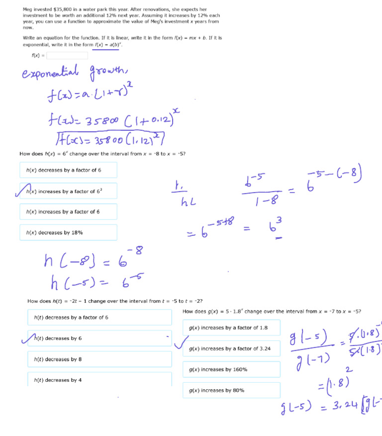 Exponential Growth and Decay, Compound Interest - Problem Solving and ...