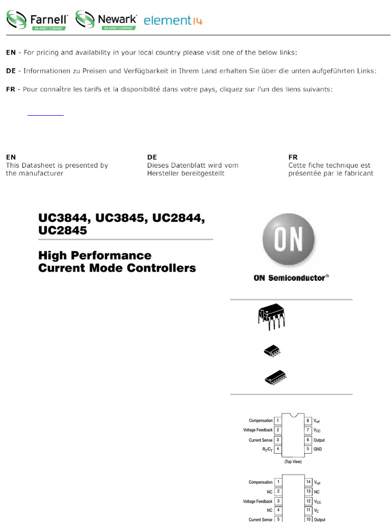 UC2845NG | PDF | Amplifier | Electronic Oscillator