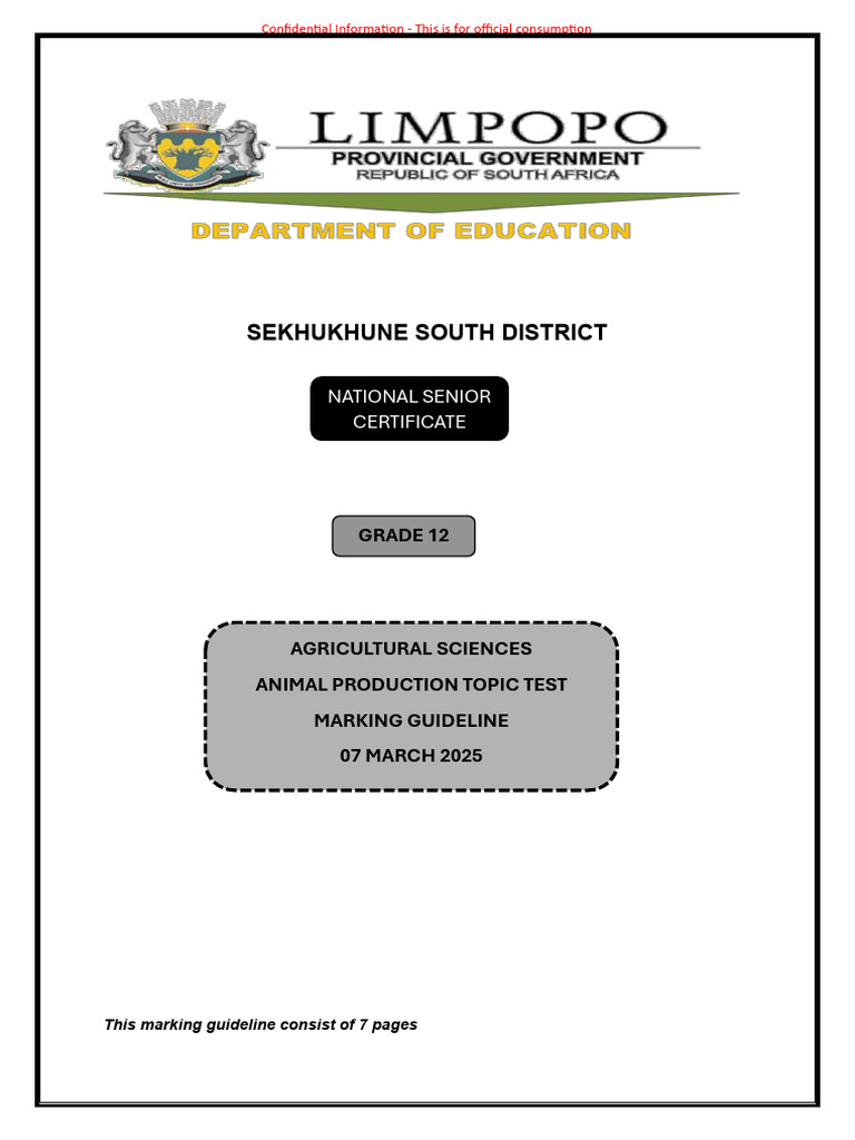 Grade 12 Animal Production Test Guide | PDF | Heat Transfer | Extreme ...