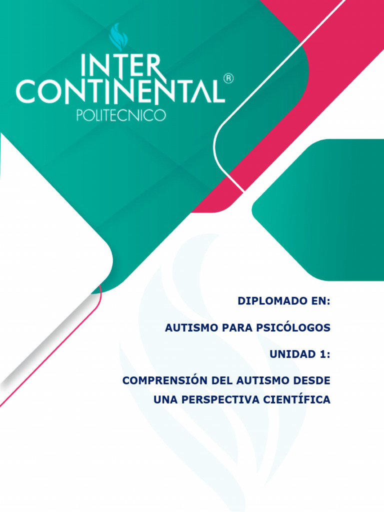 Unidad 1 - Comprensión Del Autismo Desde Una Perspectiva Científica ...