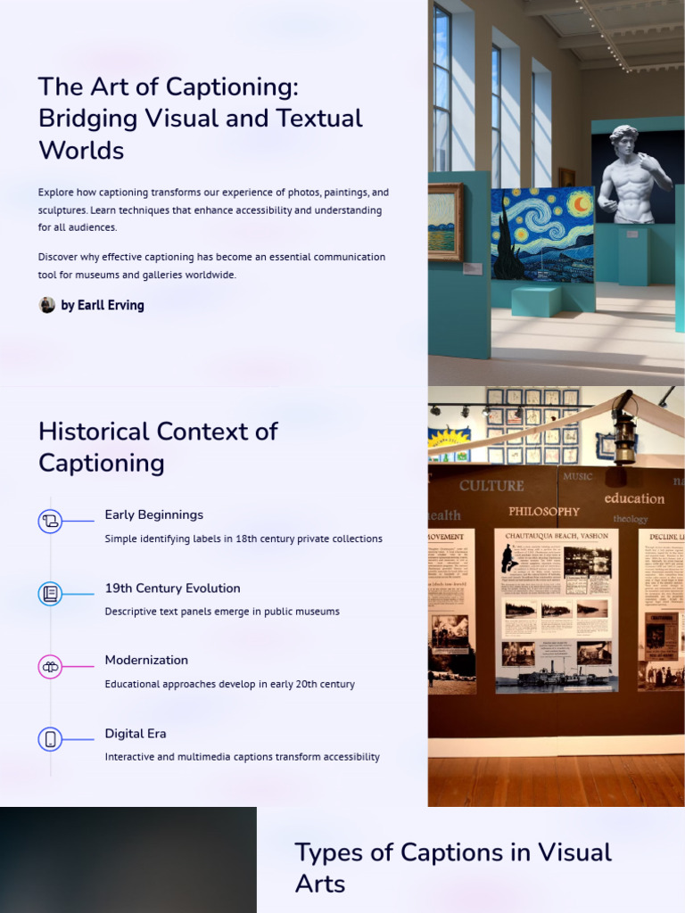 The Art of Captioning Bridging Visual and Textual Worlds | PDF ...