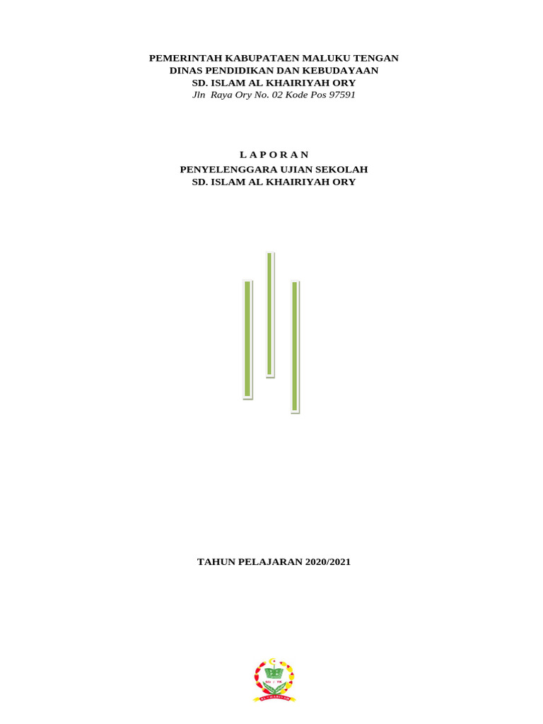 Laporan Ujian Sekolah 2020-2021 | PDF