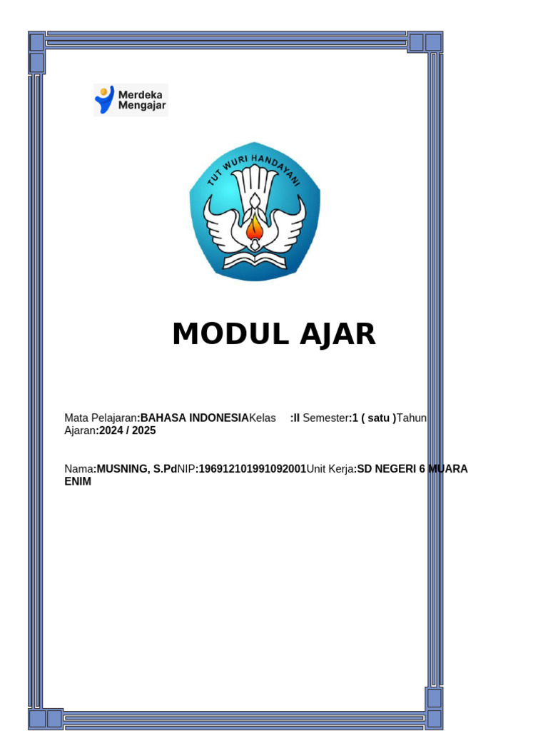 Cover Modul Ajar Silabus - Web.id | PDF