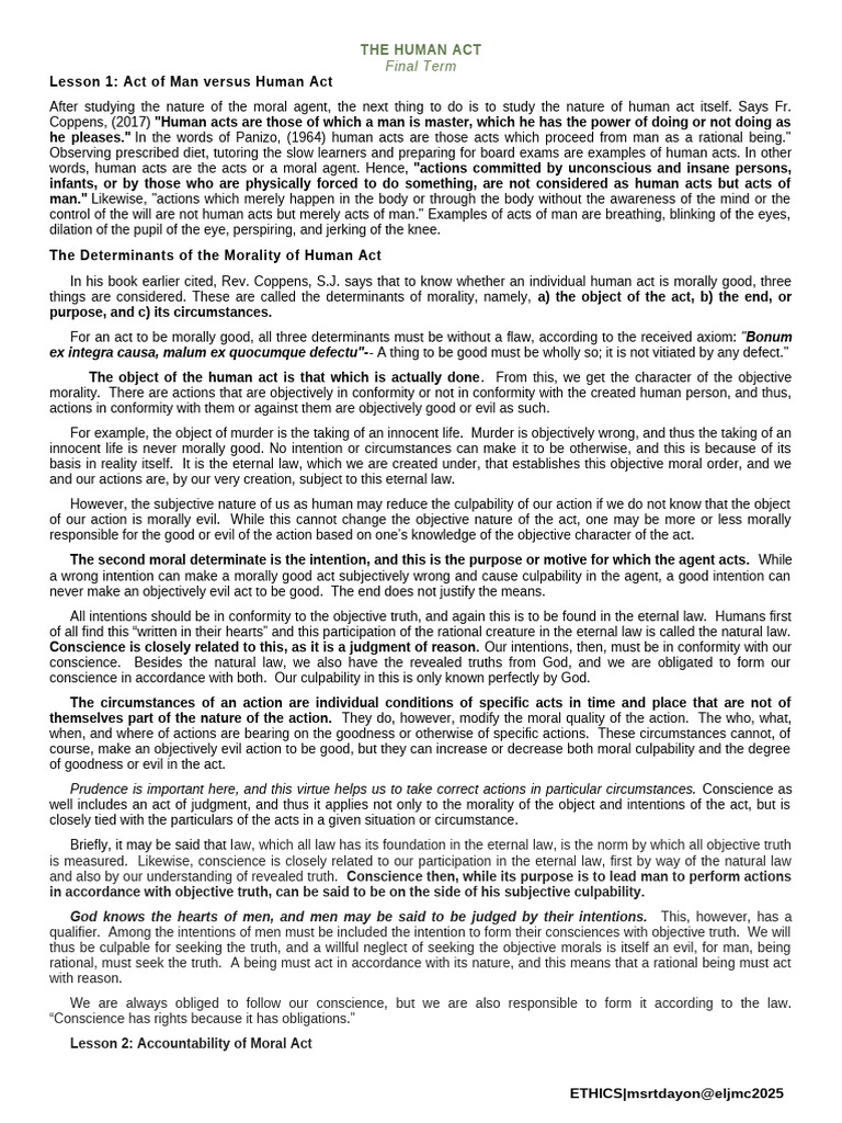 THE HUMAN ACT - Final | PDF