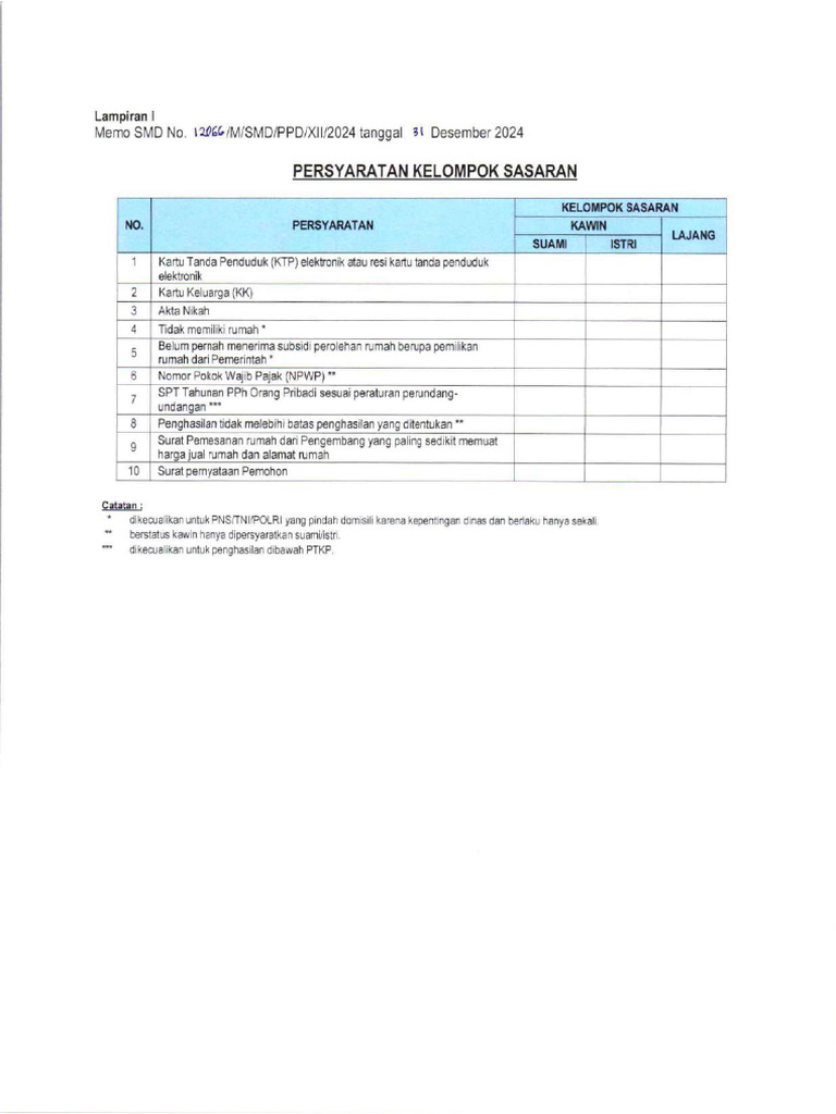 Form KPR FLPP Tahun 2025 | PDF