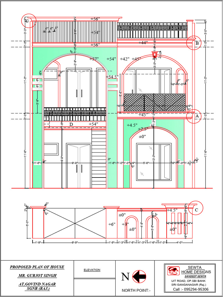 Proposed House Plan and Elevation Design | PDF