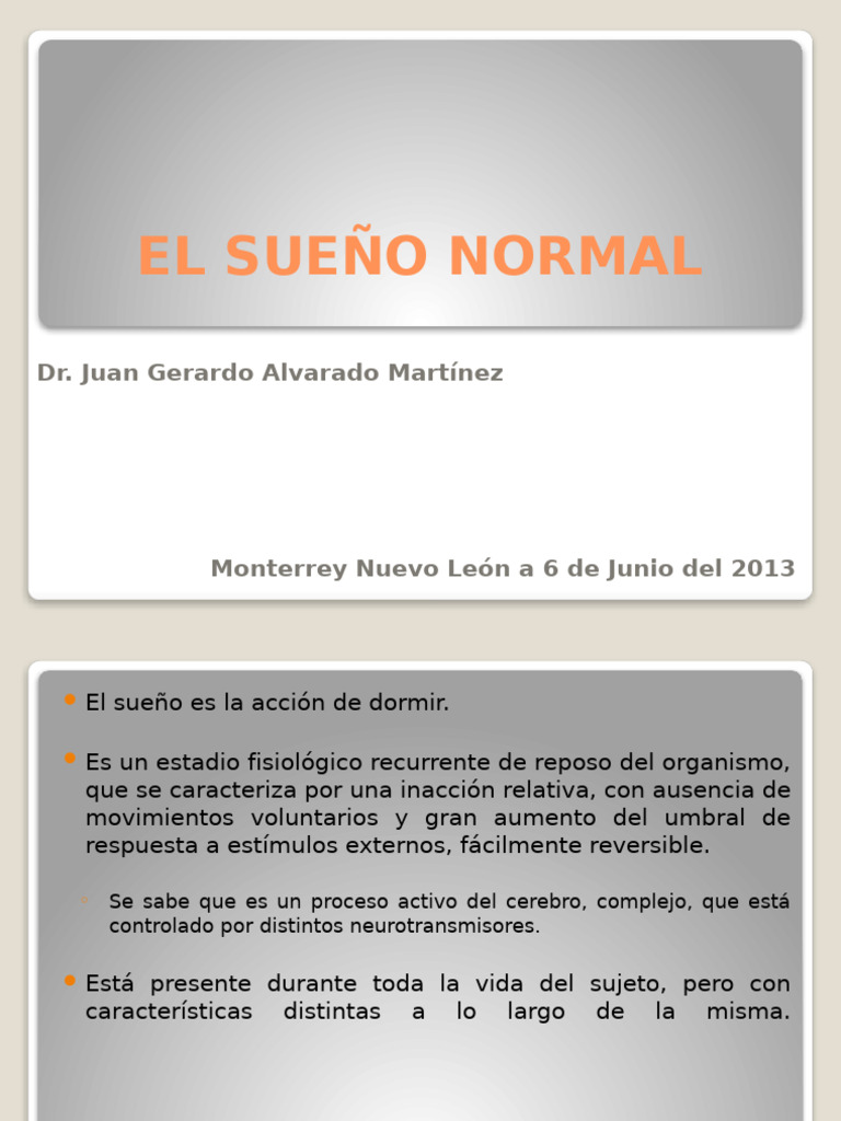 Comprendiendo el Sueño Normal | PDF | Dormir | Movimiento rápido del ...