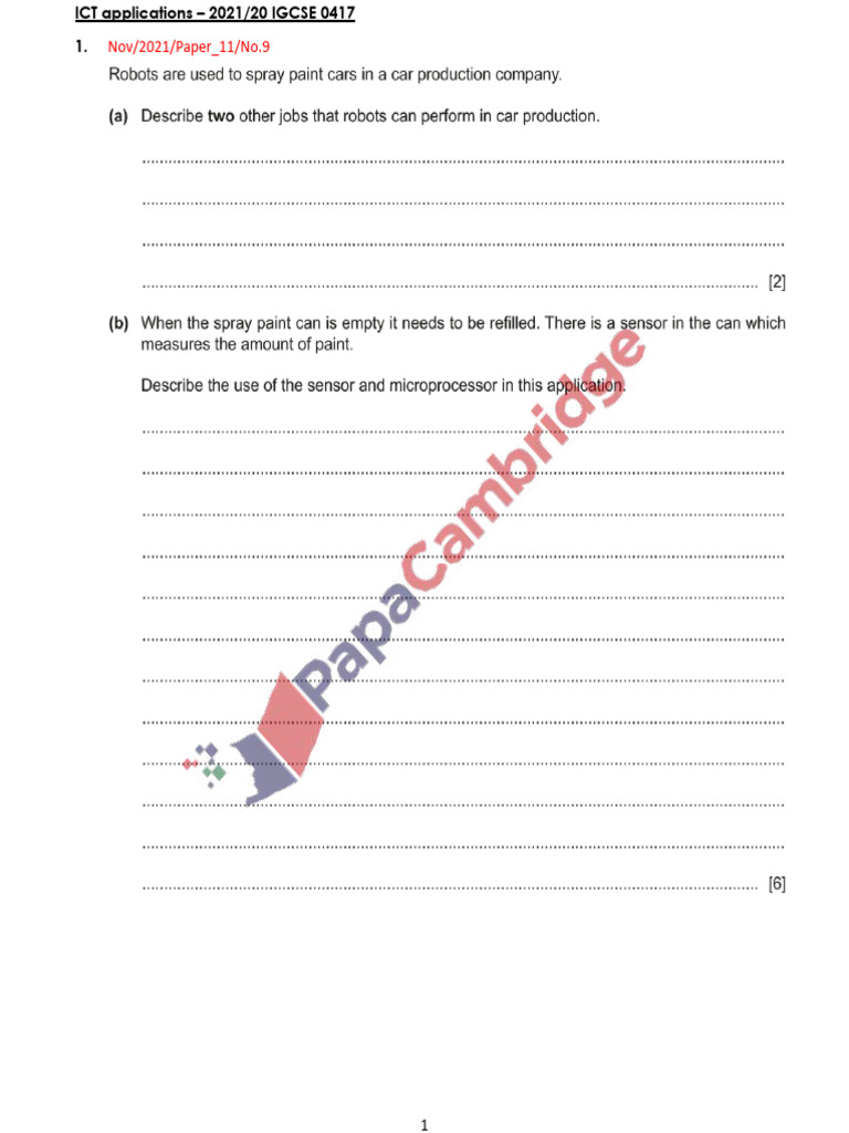IGCSE ICT Applications Exam Papers 2021 | PDF