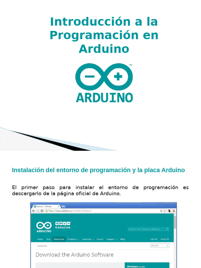 Introducción A La Programación en Arduino | PDF | Arduino | Función ...