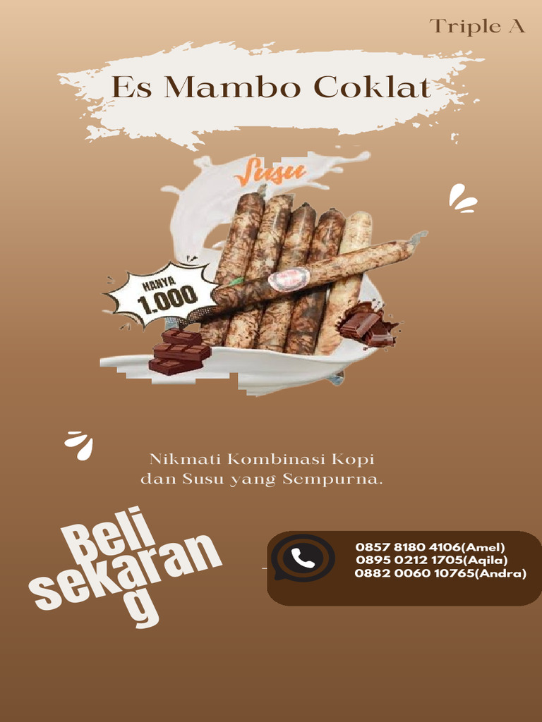 Es Mambo Coklat: Kombinasi Sempurna | PDF