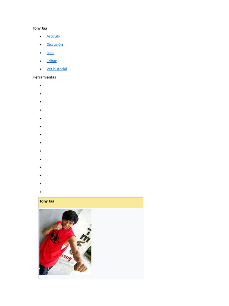 Tony Jaa | PDF