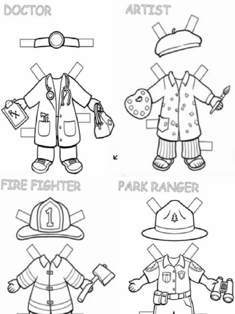 Jobs - Paper Dolls | PDF