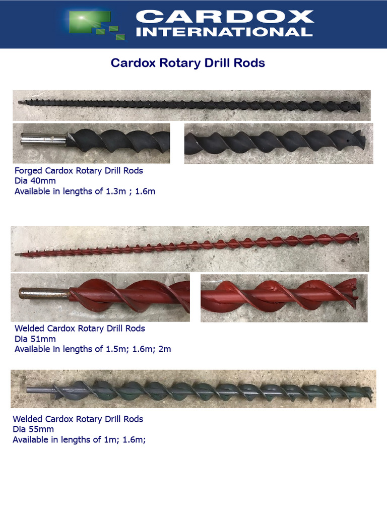 Drill Rods - Rotary | PDF