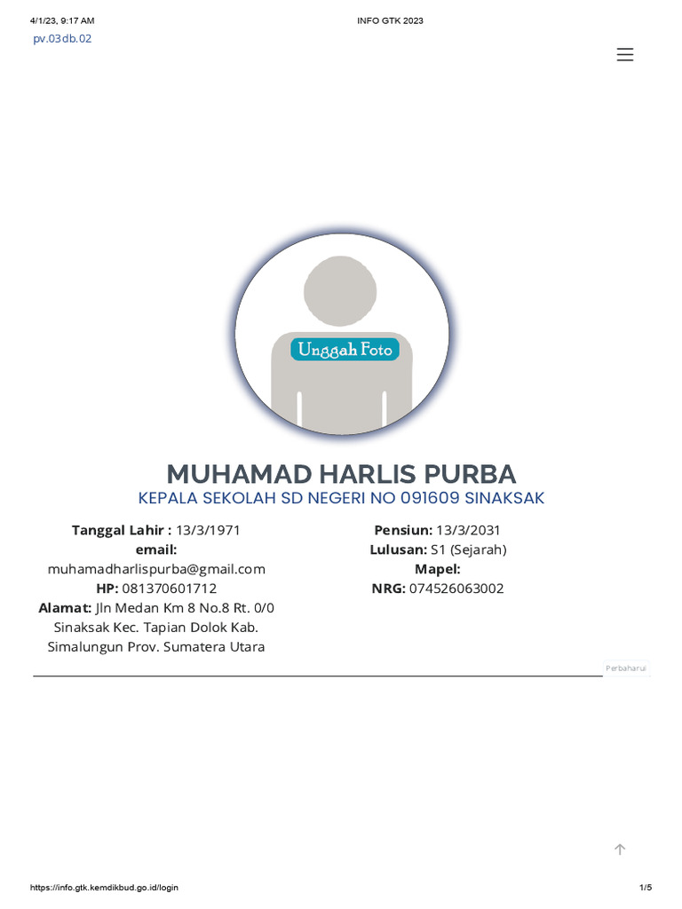 Info GTK 2023 Harlis | PDF