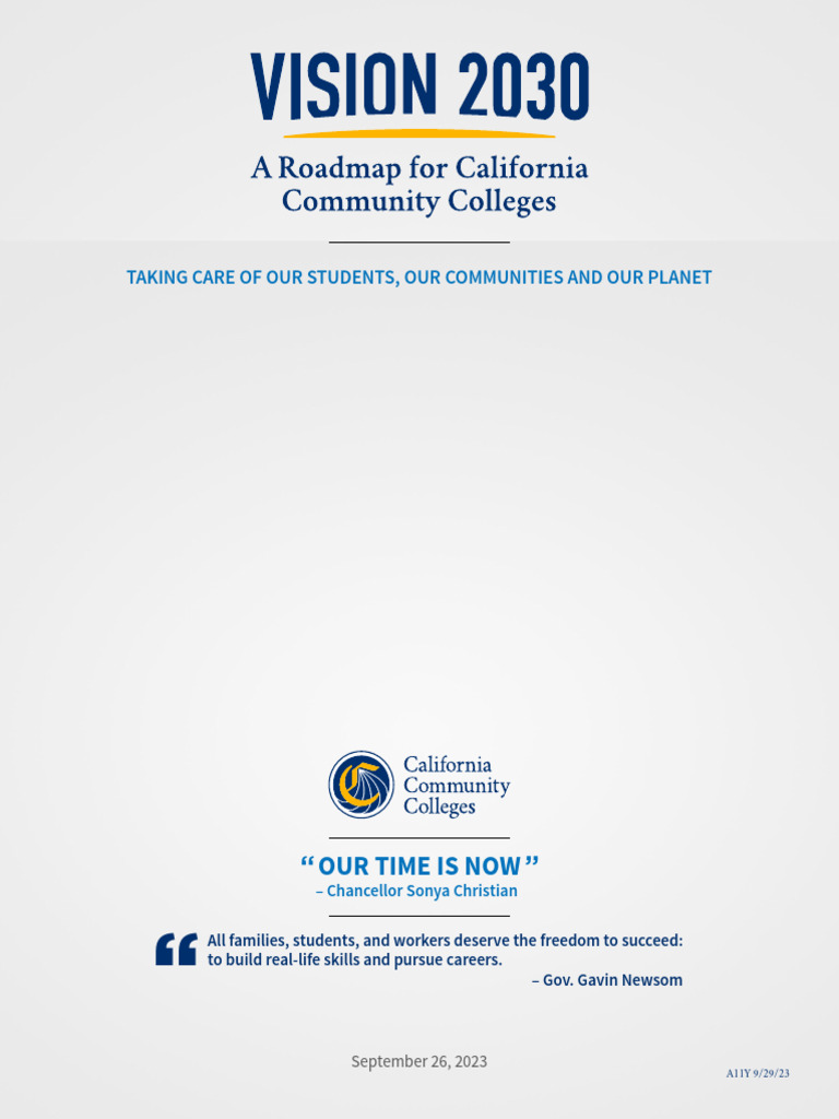 Vision 2030: California Community Colleges | PDF | Artificial ...